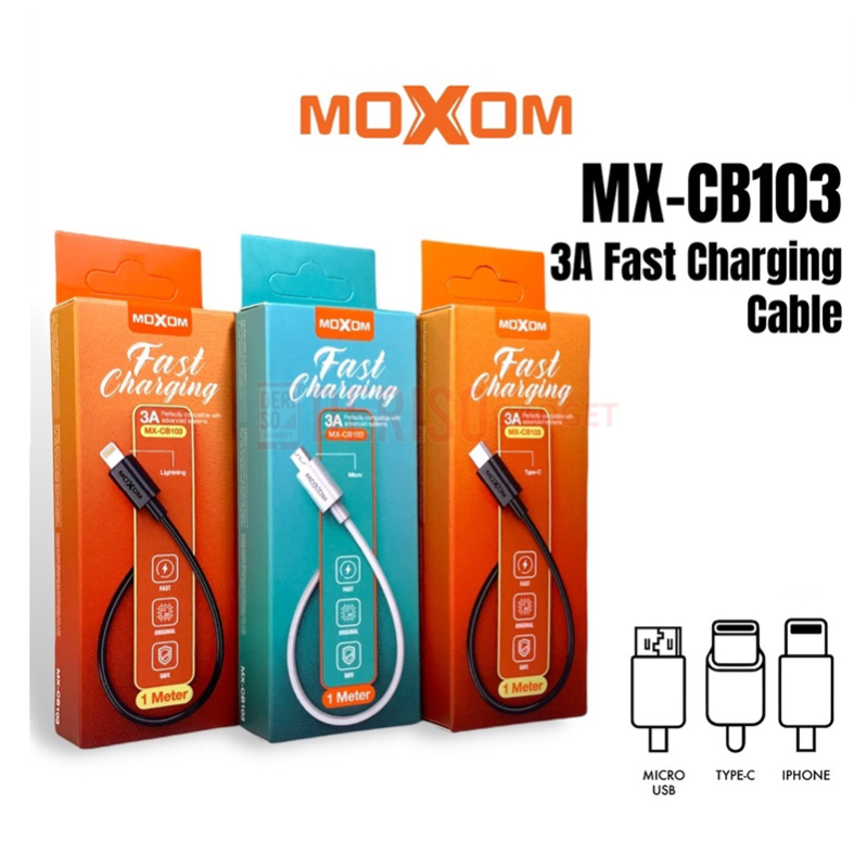 MOXOM Data Cable, 6A 50W super Fast Charging MX-CB17 (Type-C Cable) in Fast Charging Cables ...